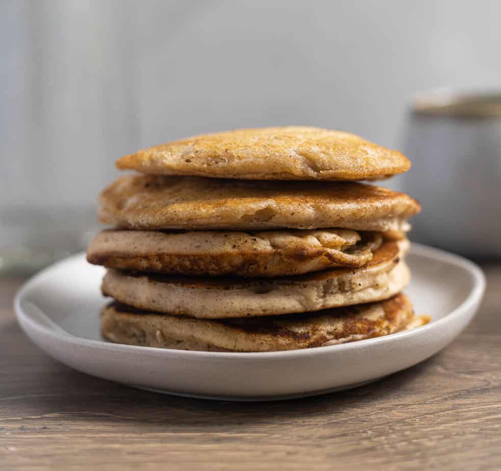 Fluffy Vegan Oat Milk Pancakes - Chelsea Peachtree